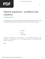 Linear Expansion - Problems and Solutions | PDF | Thermal Expansion | Heat