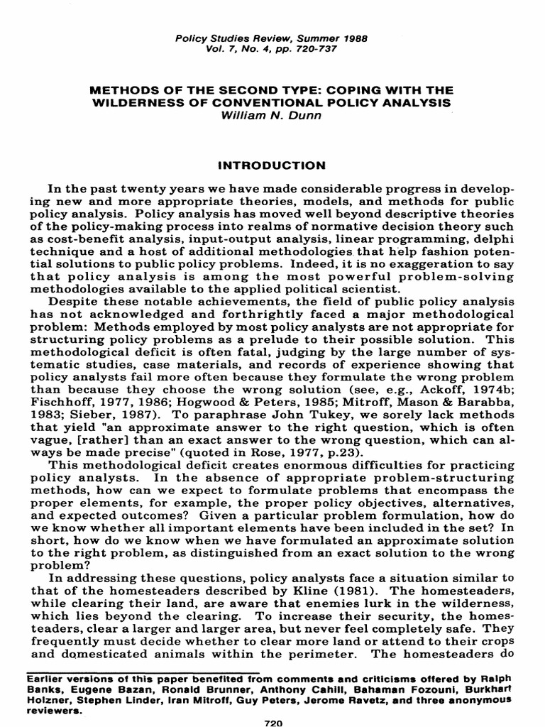 Dunn Problem Structuring Pdf