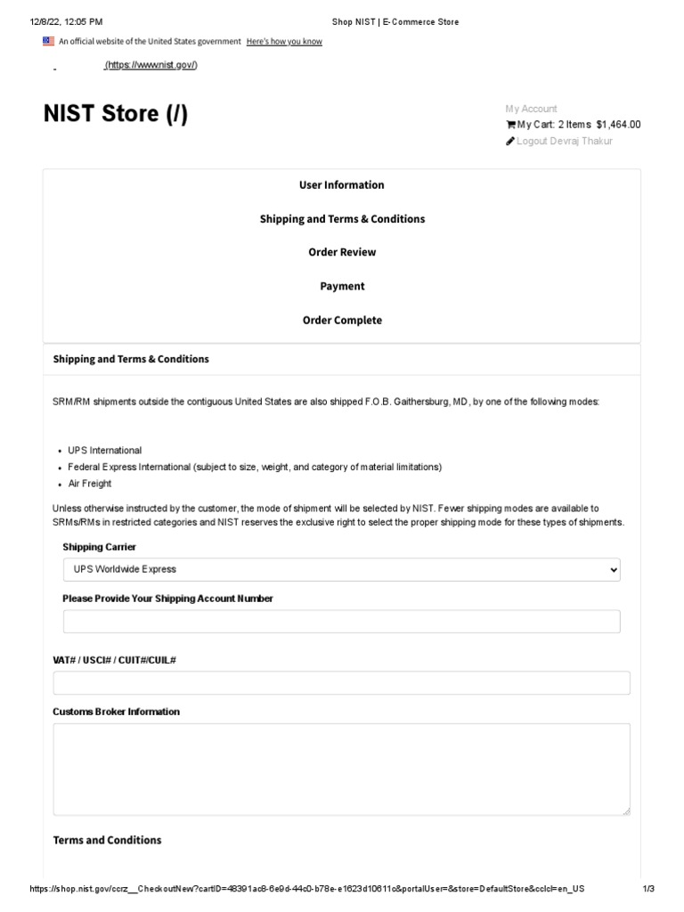 Shop NIST - E-Commerce Store | PDF | Payments | Cheque