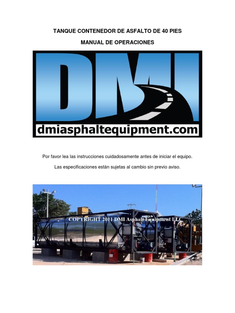 Manual de Operacion Dmi Pmac 10K Tanque Spanish 2 | PDF | Bomba | Engranaje