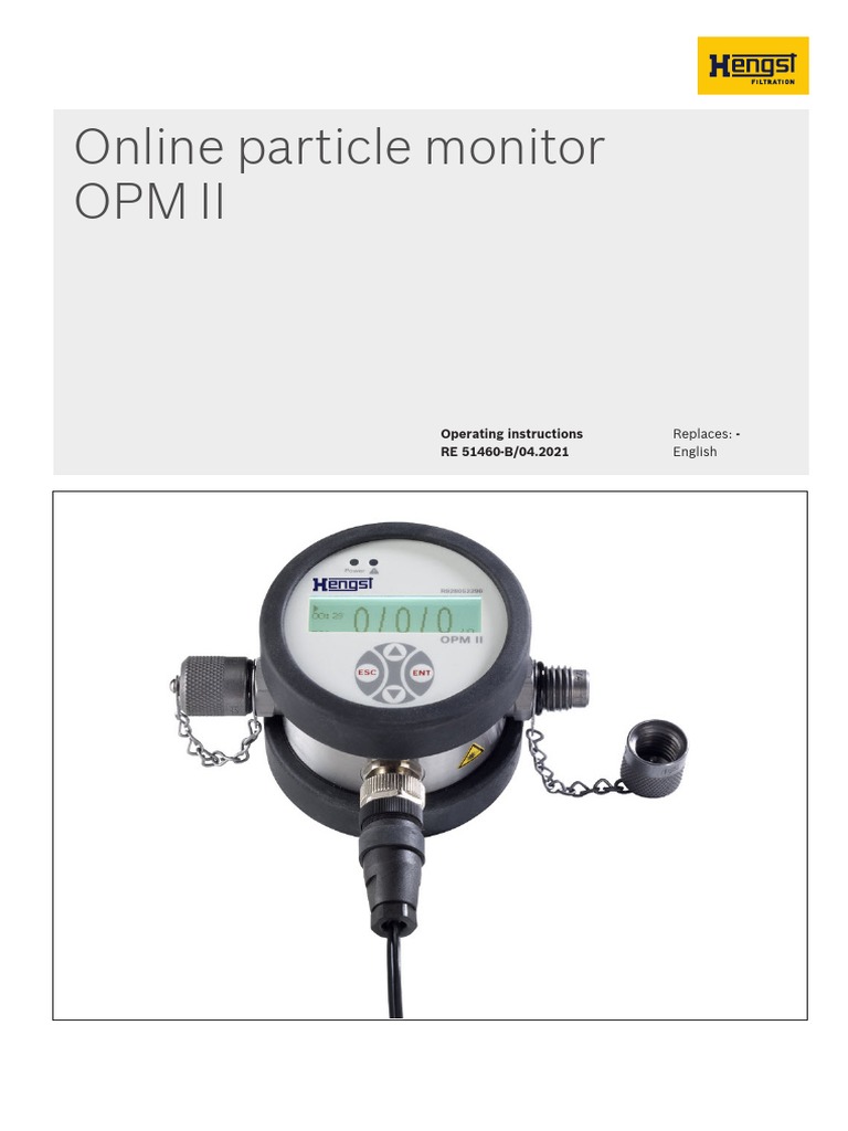 Re51460-B - 2021-04 - Partical Counter | PDF | Safety | Computer Monitor