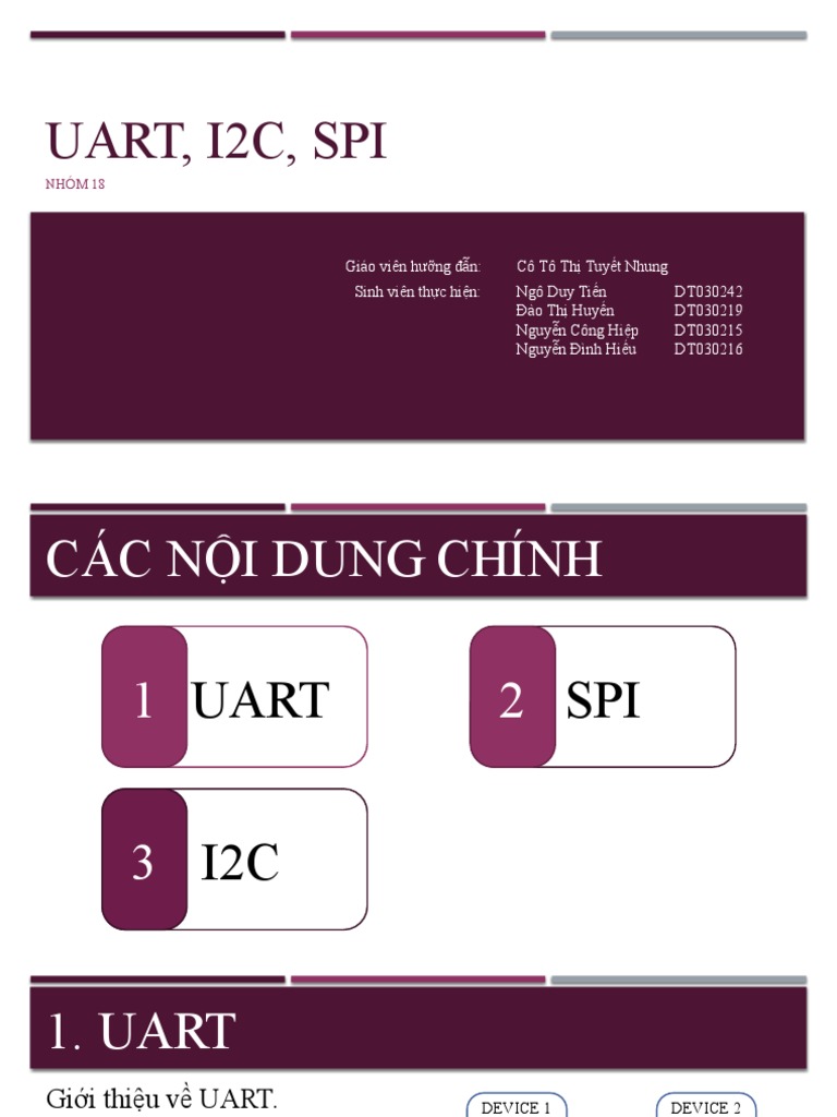 Uart I2c Spi | PDF