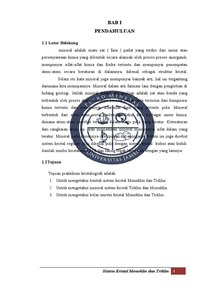 Sistem Kristal Monoklin dan Triklin: Perbandingan, Contoh Mineral, dan ...