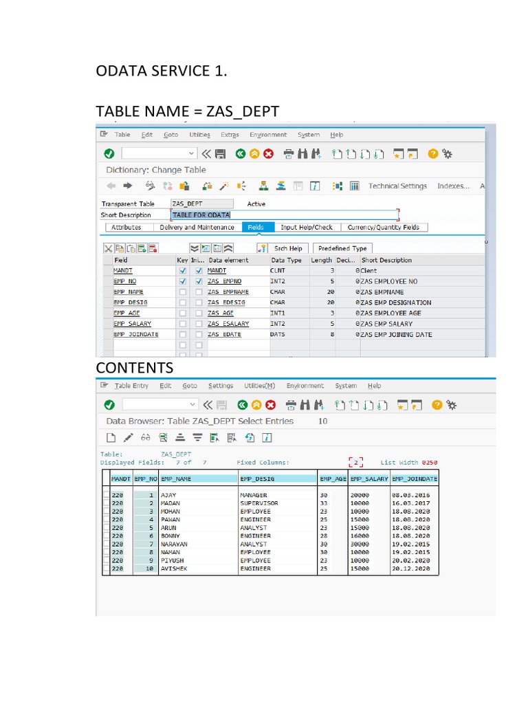 ODATA SERVICE SETUP+CRUDs | Download Free PDF | Hypertext Transfer Protocol | Computer Engineering