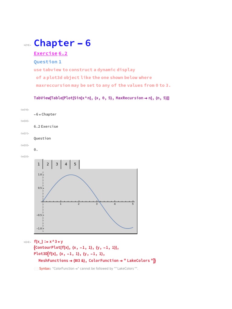 Exploring Contourplot3d Parametricplot And Plot3d Functions In Mathematica Pdf Computer 5425