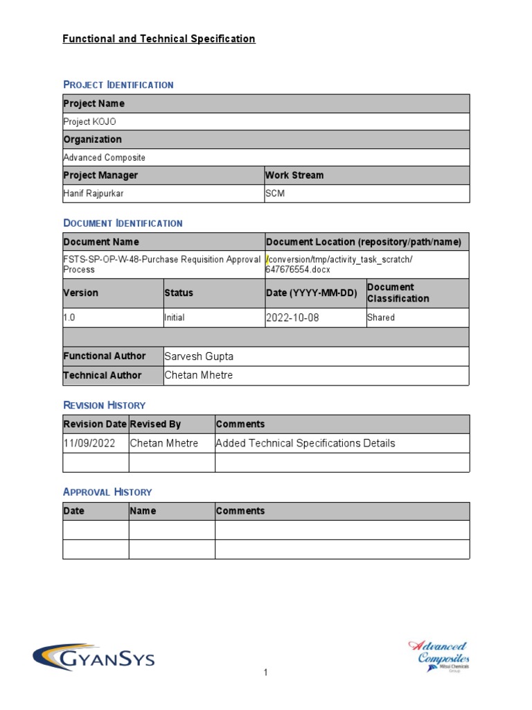FSTS-SP-OP-W-48-Purchase Requisition Approval Process | PDF ...
