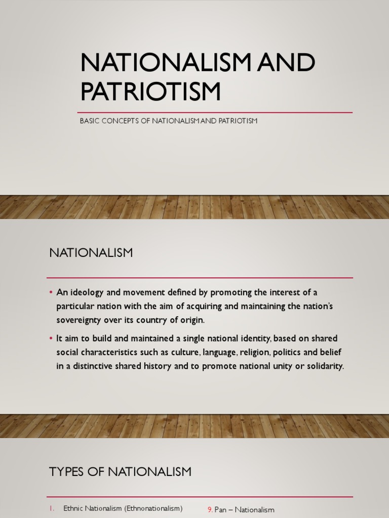 3 CFLM 1 Nationalism and Patriotism | PDF | Nationalism | Political ...
