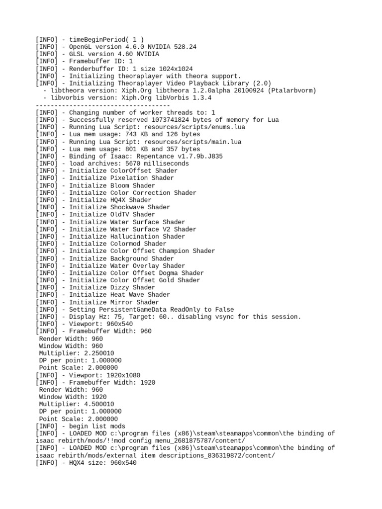 Log | PDF | Shader | Software