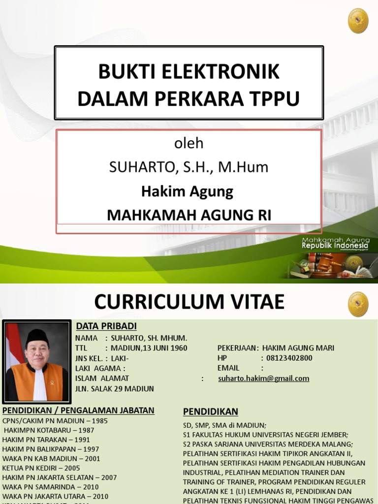 MATERI 5 Bukti Elektronik Dalam TPPU | PDF