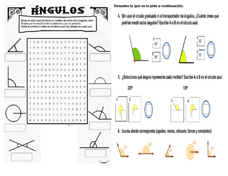 Angulos Actividad | PDF