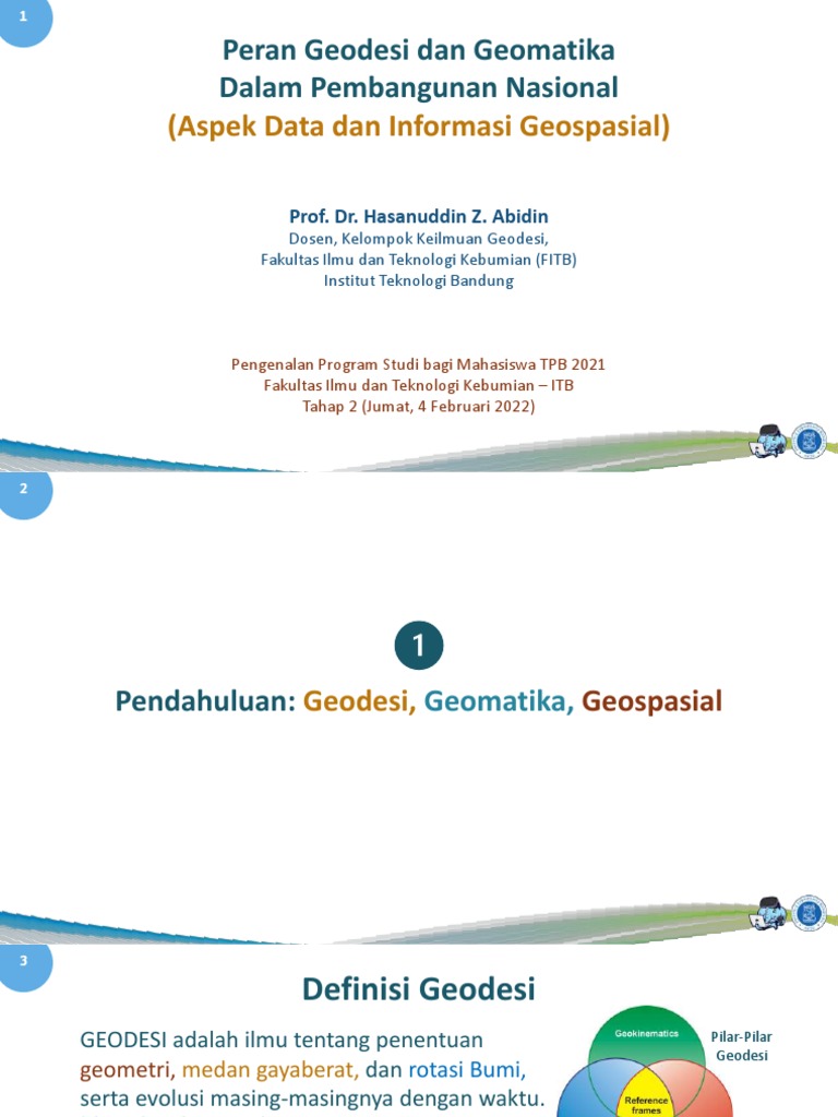 04 Geospasial Geomatika Geodesi Pengenalanprodigg4febr2022 Hzabidin Pdf
