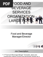 Food & Beverage Job Descriptions | PDF | Restaurants | Business