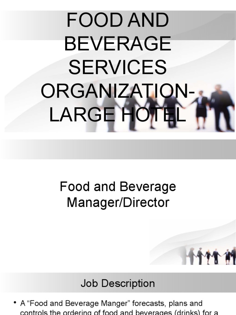 Food and Beverage Services Organization | Download Free PDF | Waiting ...
