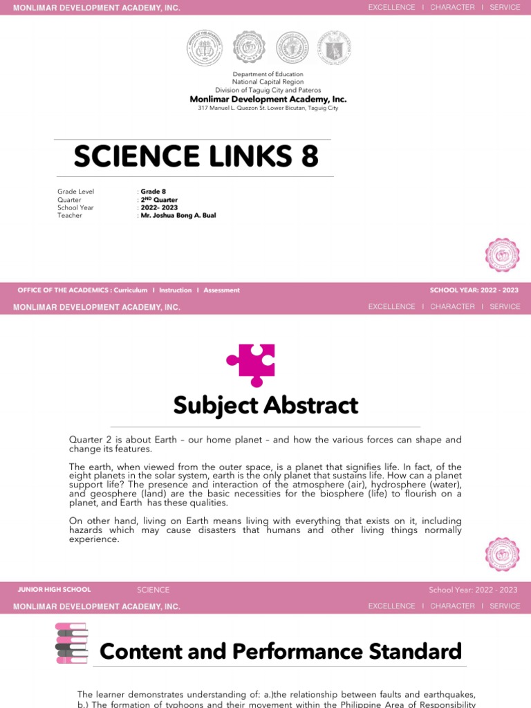 LESSON 4 Science 8 Quarter 2 | PDF | Natural Events | Tropics