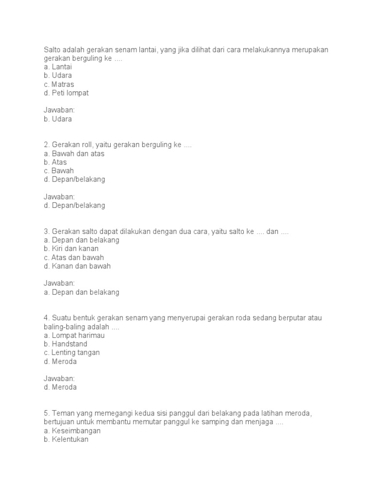 Soal Senma Lantai | PDF