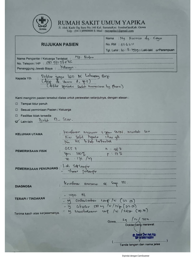 Form Rujukan Pasien | PDF