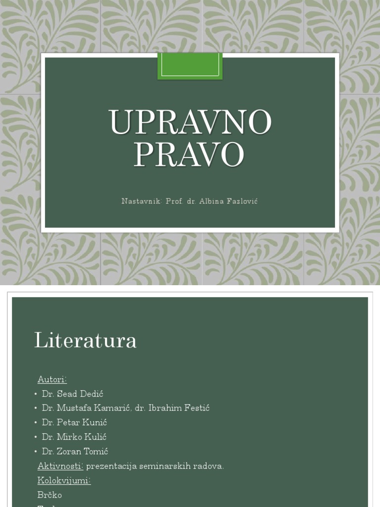 Upravno Pravo 2022 | PDF