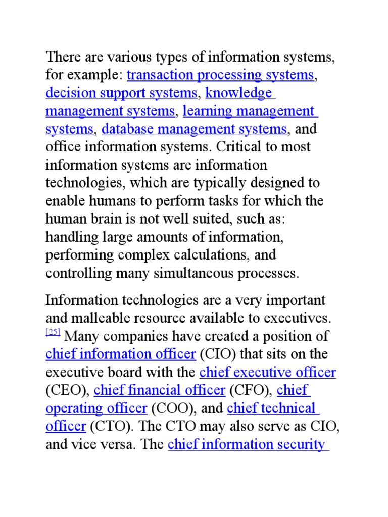 Infor Sys Final Project | PDF | Information System | Decision Support ...
