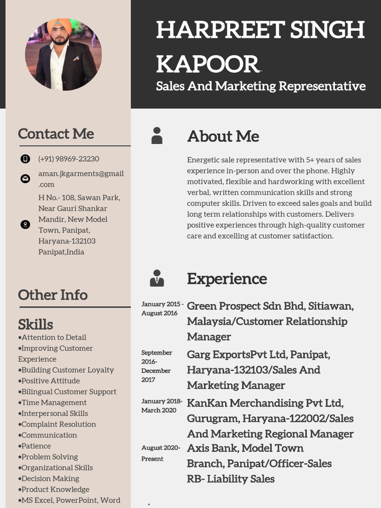 Aman New Sales Resume - 1623930387 | PDF | Economies | Communication