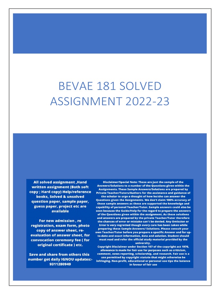 Bevae 181 2022-23 | PDF | Ozone Depletion | Biomass