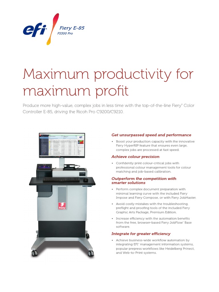 Efi Fiery Ricoh E85 Ds en Uk | PDF | Computing | Computer Engineering