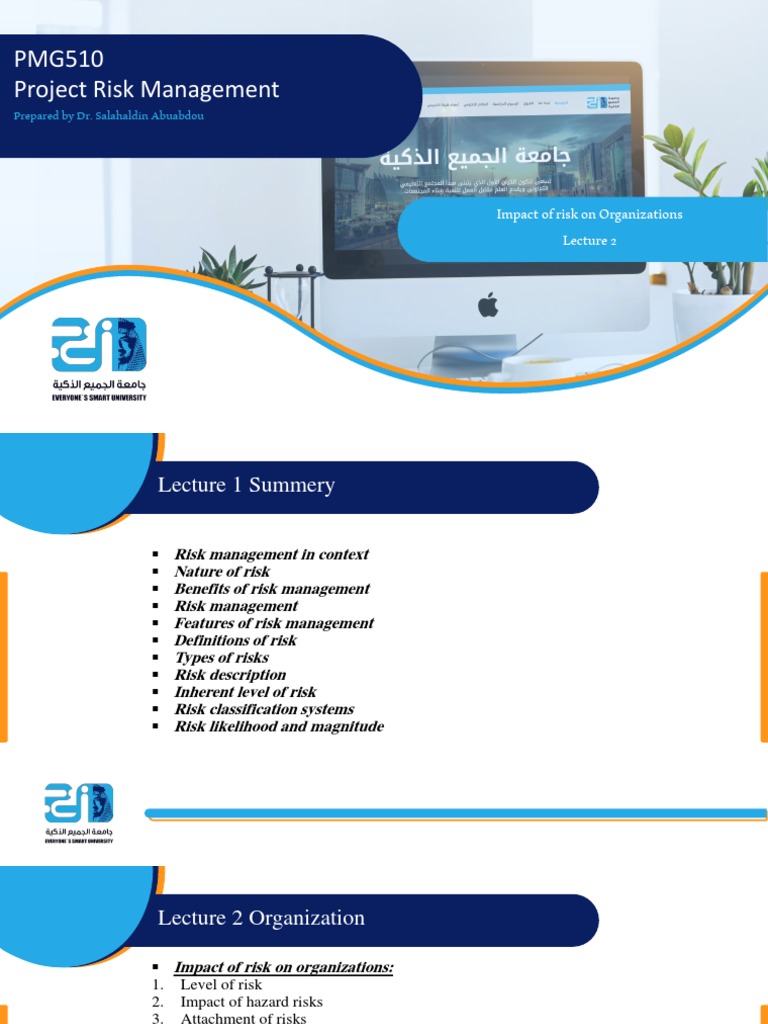 PMG510 Lecture2 | PDF | Risk | Risk Management