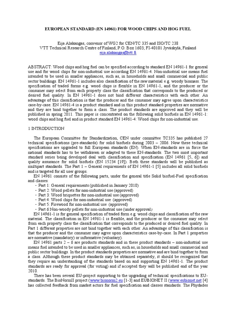 D5.5 Article Alakangas Wood Chips Standards March 2011 | PDF | Wood ...