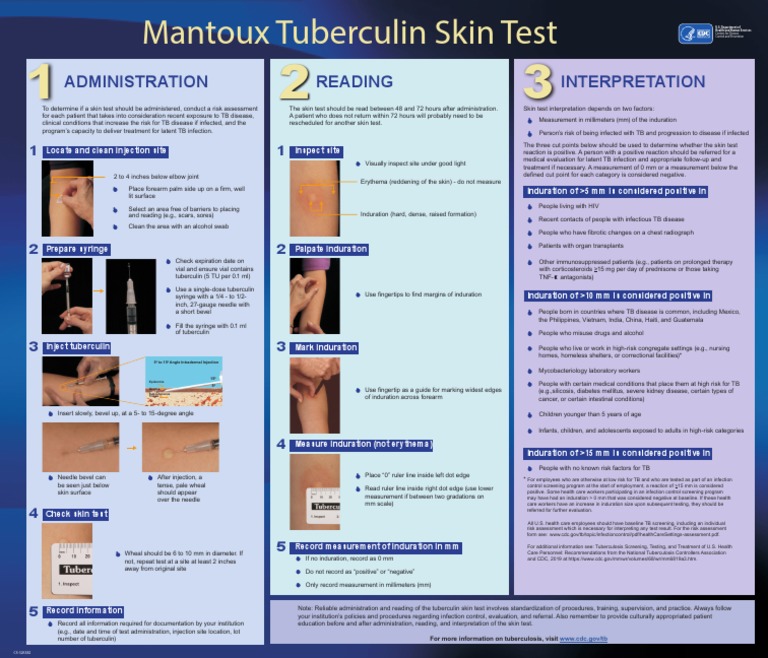 Mantoux TB Skin Test | PDF | Causes Of Death | Epidemiology