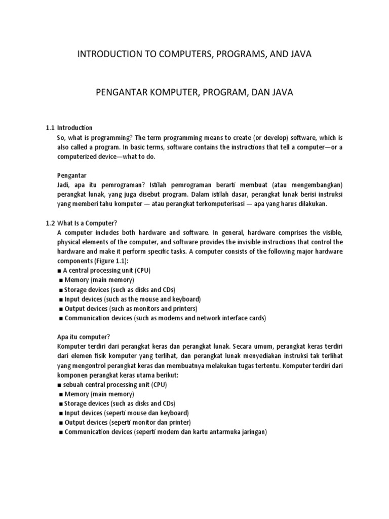 Rangkuman JAVA | PDF