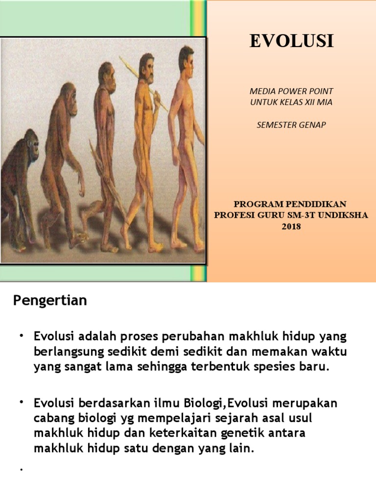 Pengertian dan Teori Evolusi Biologi | PDF | Ilmu Sosial