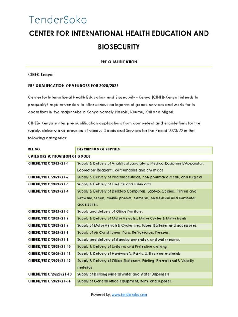 Pre-Qualification+of+suppliers+of+goods +works+and+services+ | Download ...