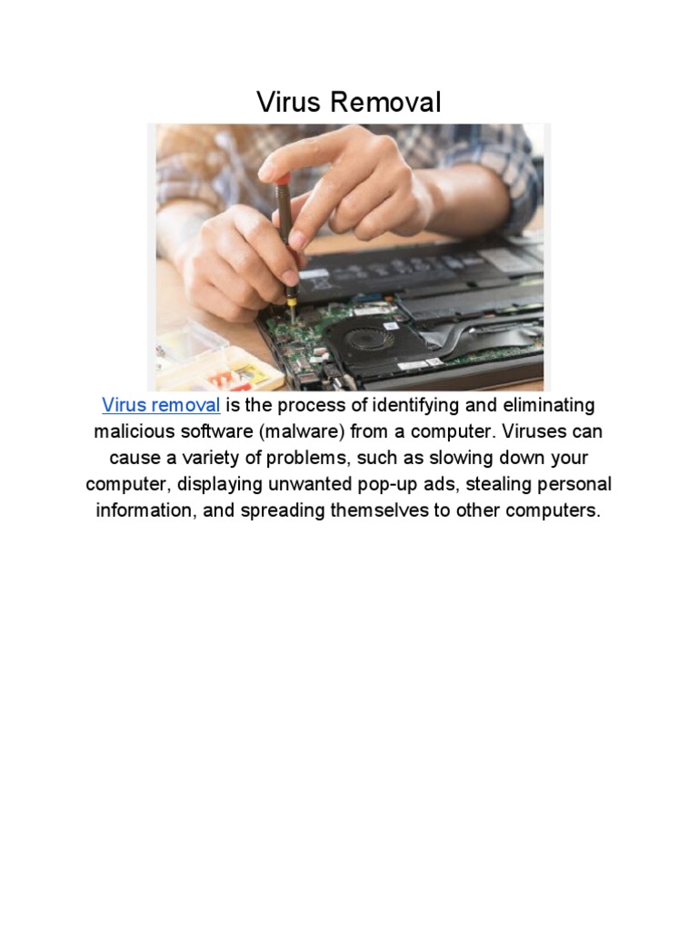Virus Removal | PDF