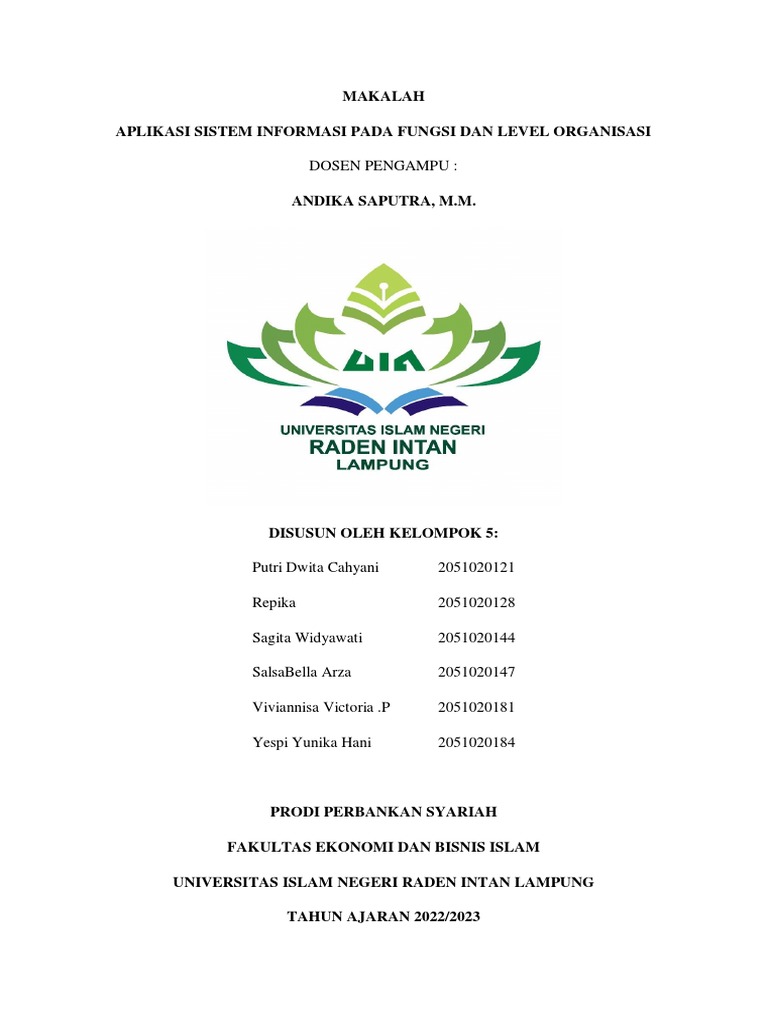 MAKALAH SIM Kel.5 | PDF