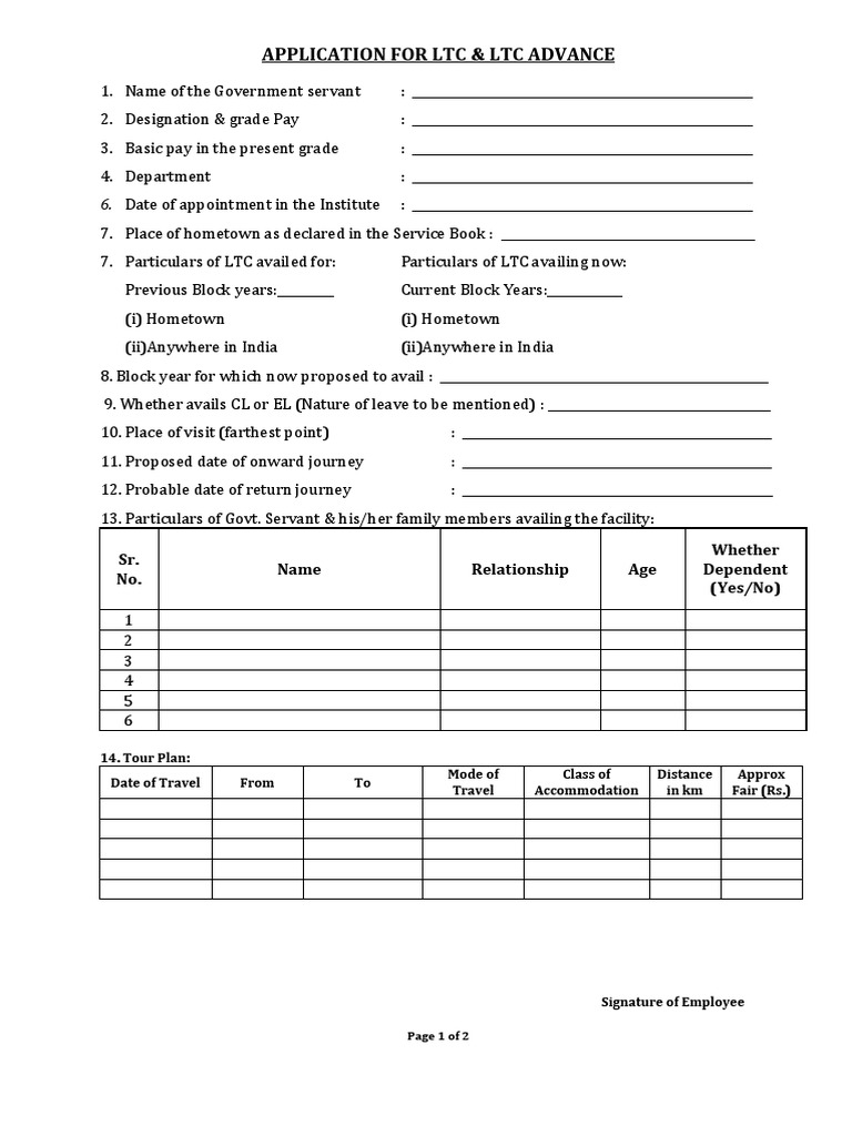 New LTC Application Form | PDF | Government | Justice