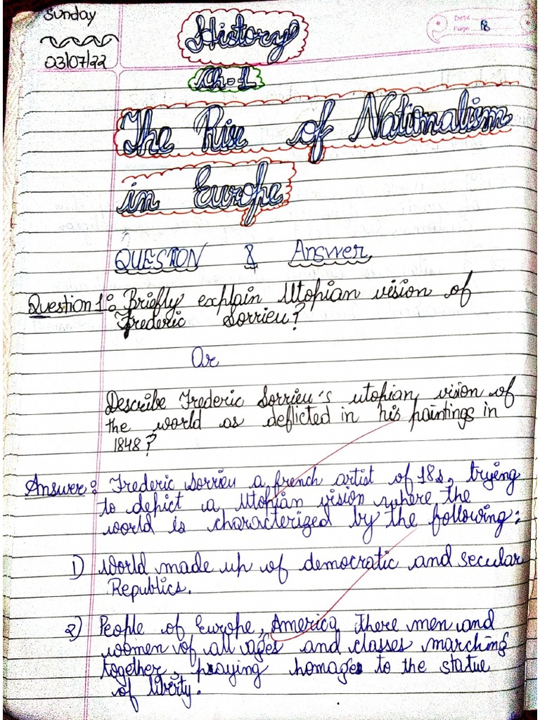 Class 10 History CH 1 Question Answer | PDF