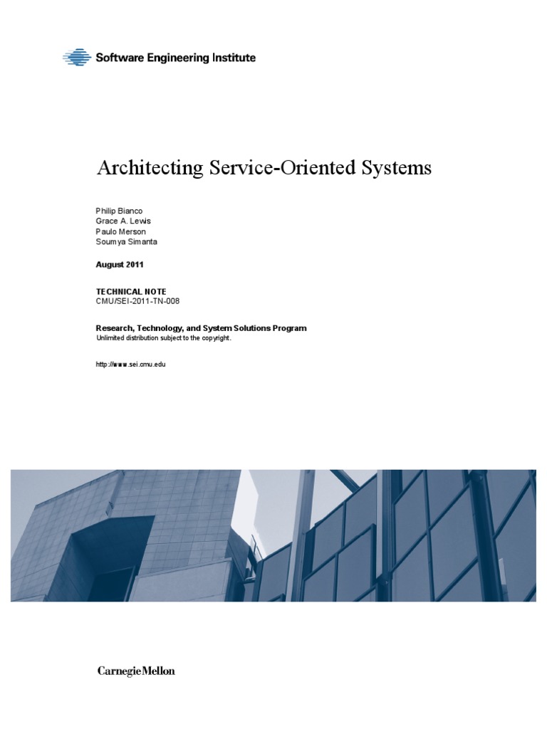 Architecting Service-Oriented Systems | PDF | Service Oriented Architecture | Soap