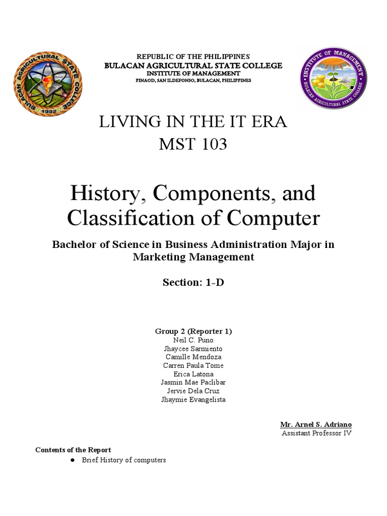 MST 103 Written Report History | PDF | Integrated Circuit | Software
