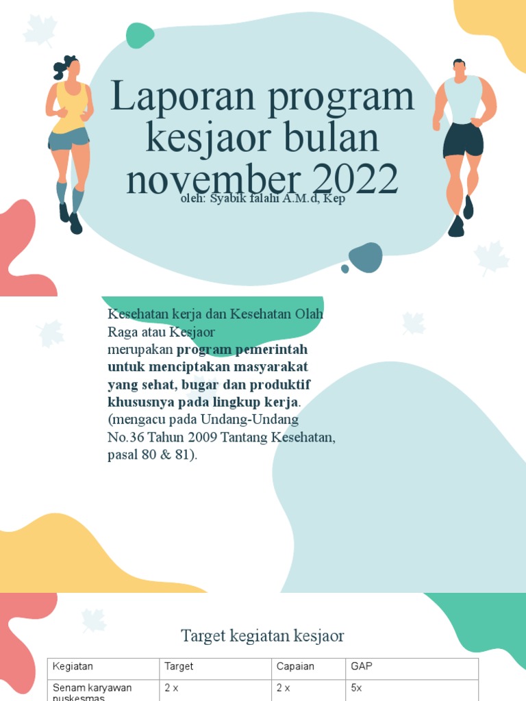 Laporan Kesjaor November 2022 | PDF