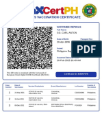 Sample PH Vax Cert | PDF