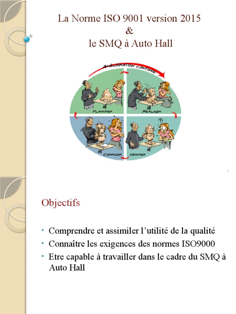 La Norme ISO 9001 Version 2015 | PDF | Système de management de la qualité | Management de la ...