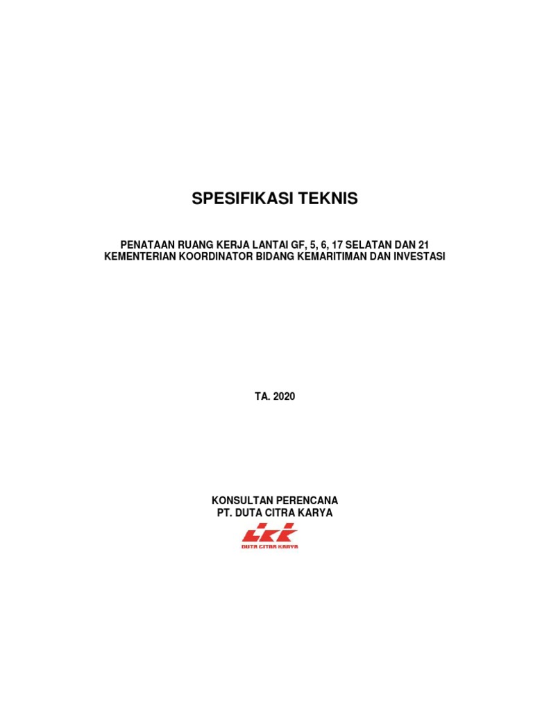 Rks Kemenko Maritim Ars Me Revisi | PDF