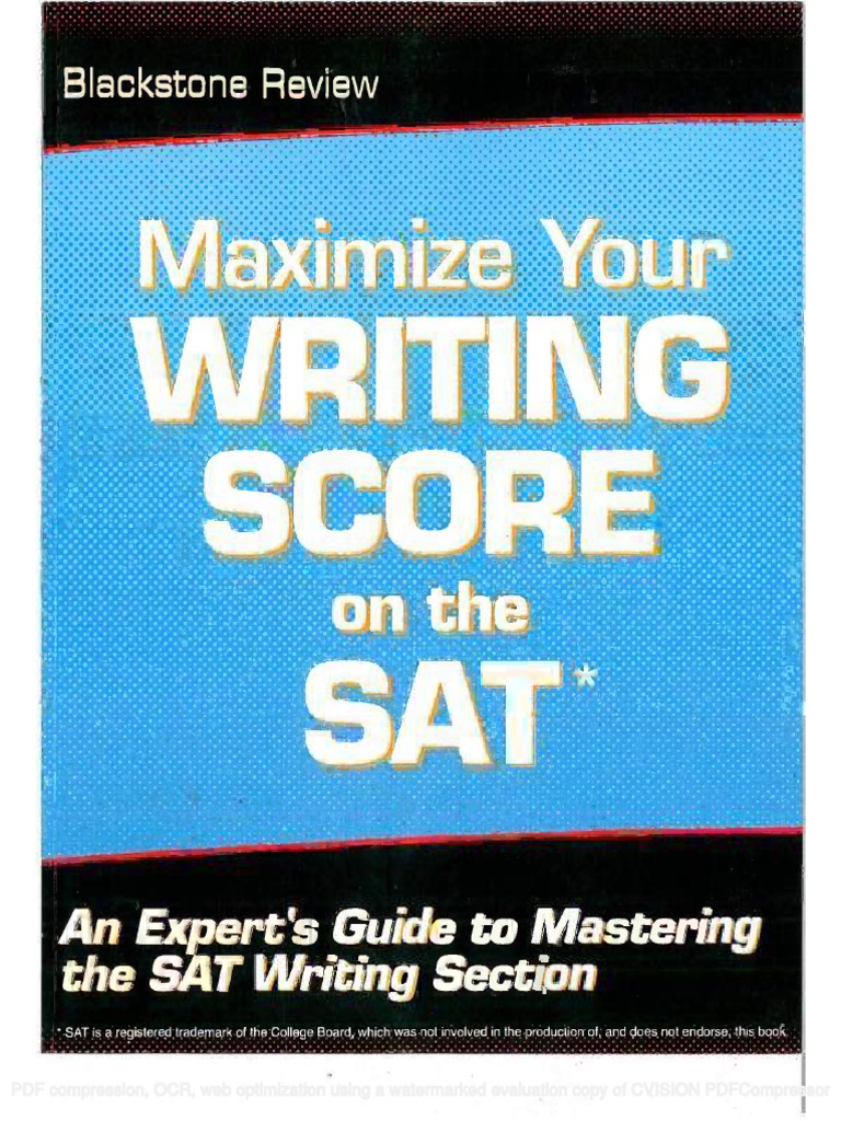 Maximize Your Writing Score. | Download Free PDF | Computing | Computer ...