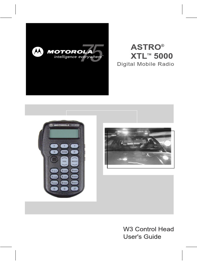 Astro - XTL - 5000 W3 Control Head User Manual | PDF | Telephone Call ...