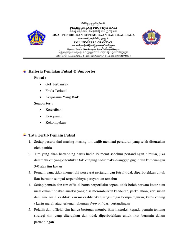 Peraturan-Peraturan SFC Supporter | PDF