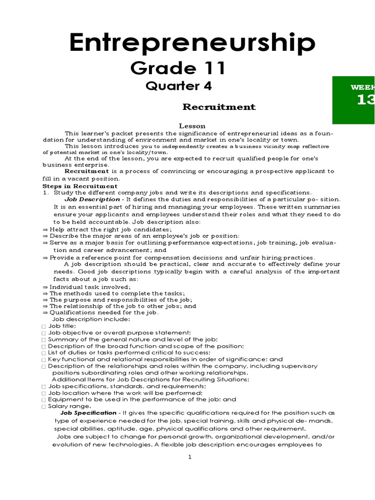 ENTREP - WK 13 16 | PDF | Debits And Credits | Bookkeeping