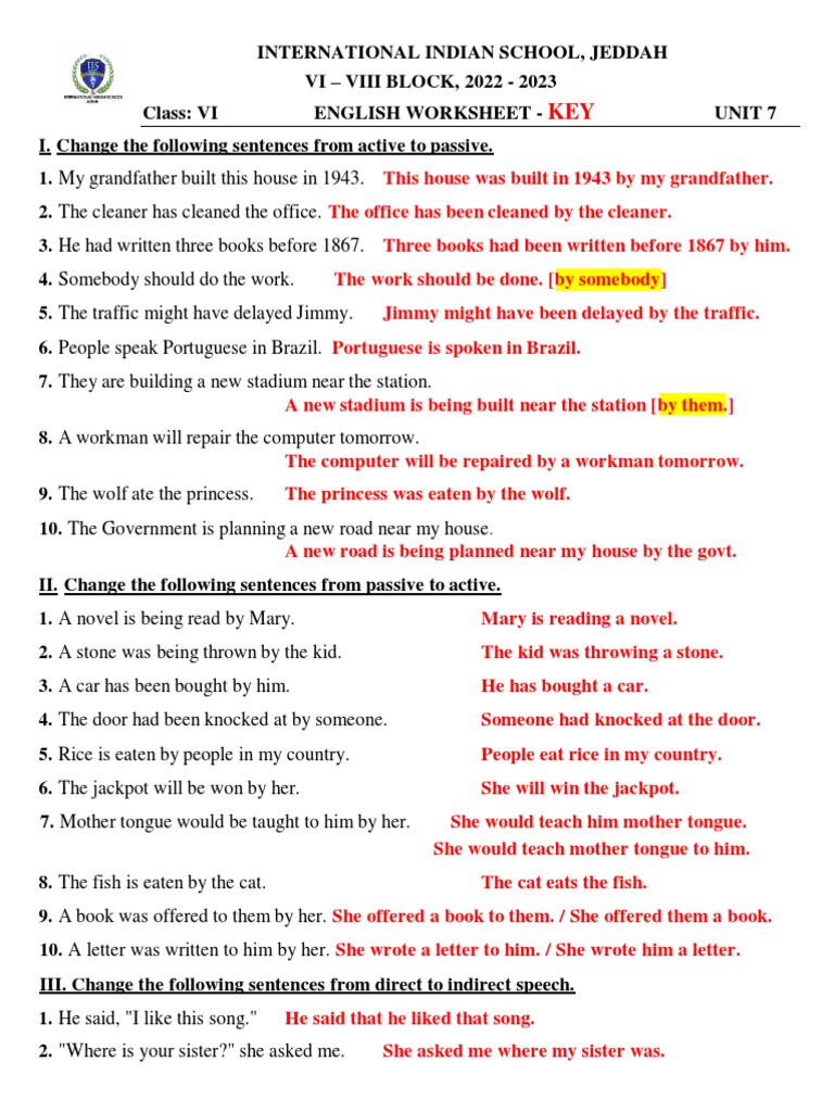 Vi Unit 7 Answer Key Pdf 
