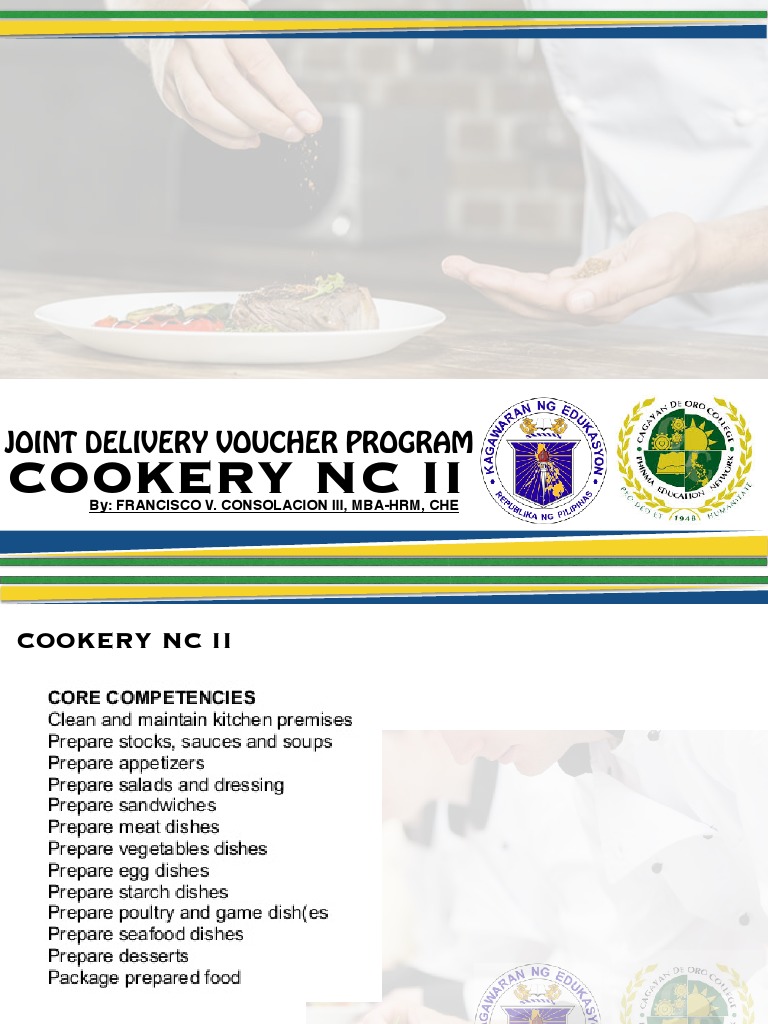 Core Competencies and Skills of Cookery NC II: A Comprehensive Guide to the Key Elements and ...