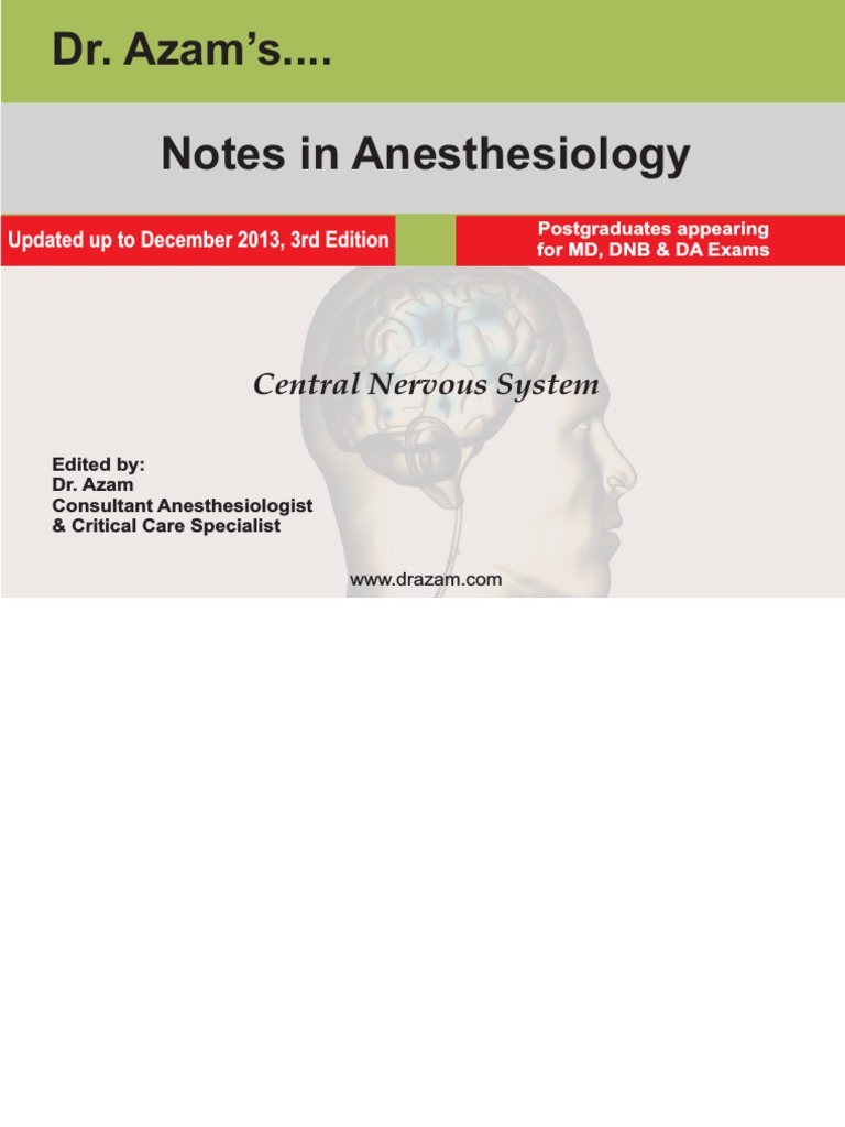Anesthesia Exam Prep Guide | PDF | Autonomic Nervous System | Acetylcholine