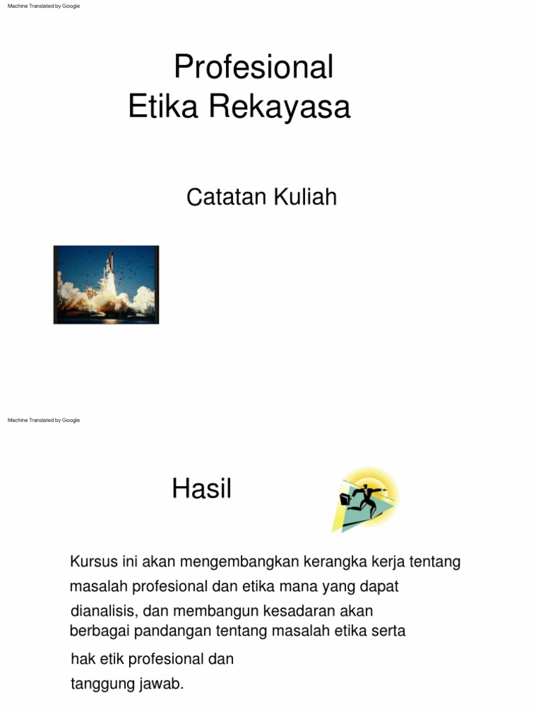Profesional Etika Rekayasa: Catatan Kuliah | PDF