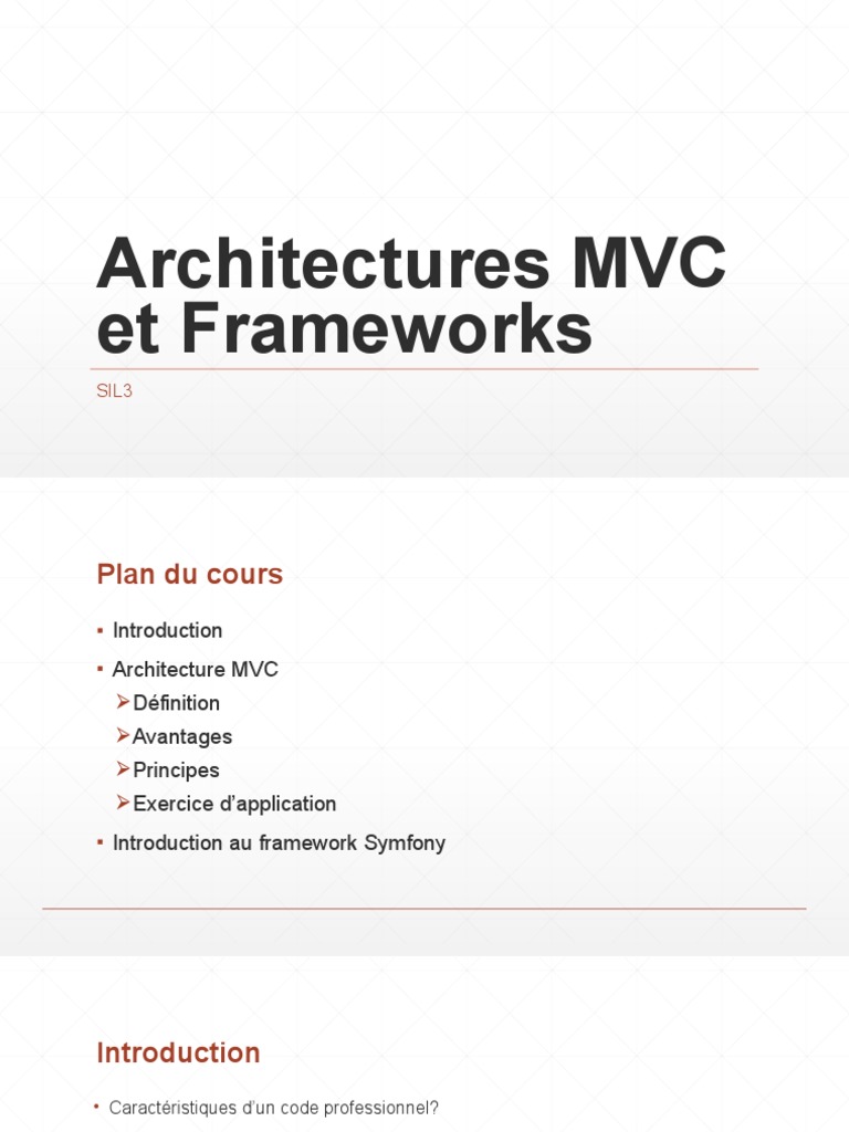 Architectures MVC Et Frameworks | PDF | Modèle-vue-contrôleur ...